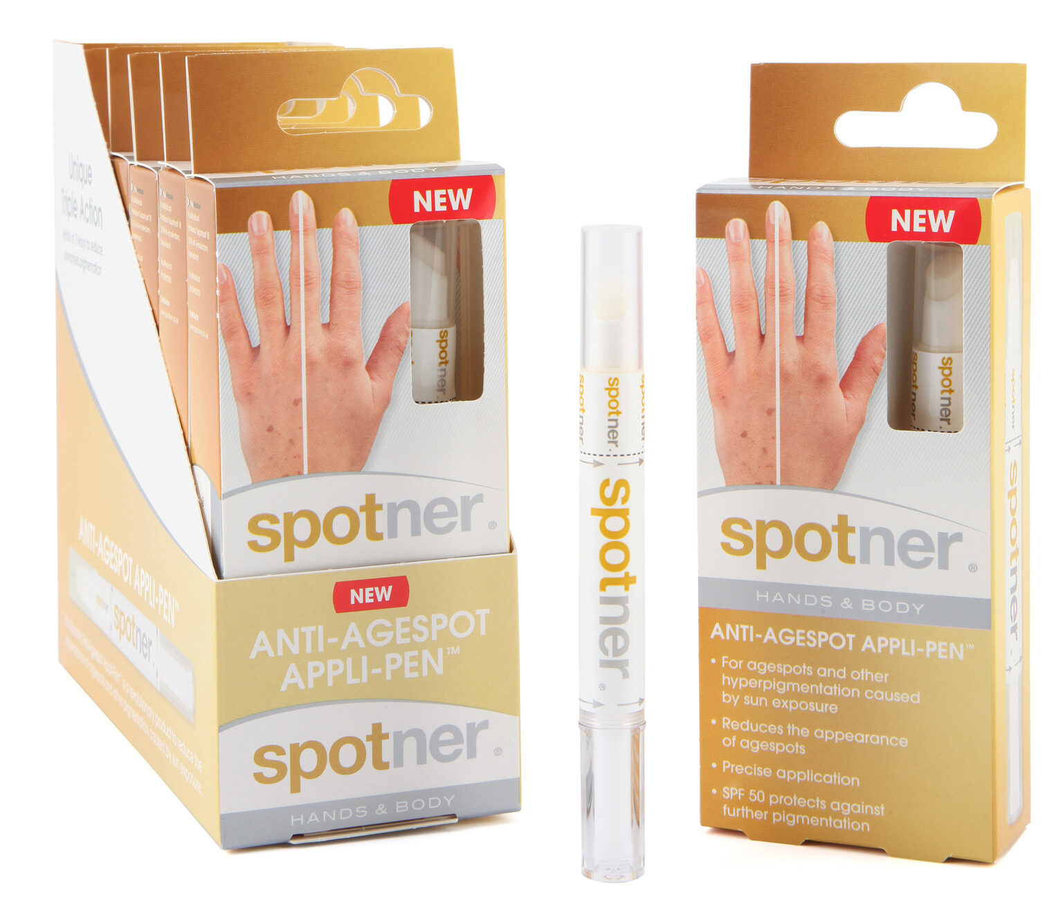 BULK LOT: 9 PALLETS OF SPOTNER ANTI-AGE SPOT APPLI-PENS (APPROX. 25,728 ...